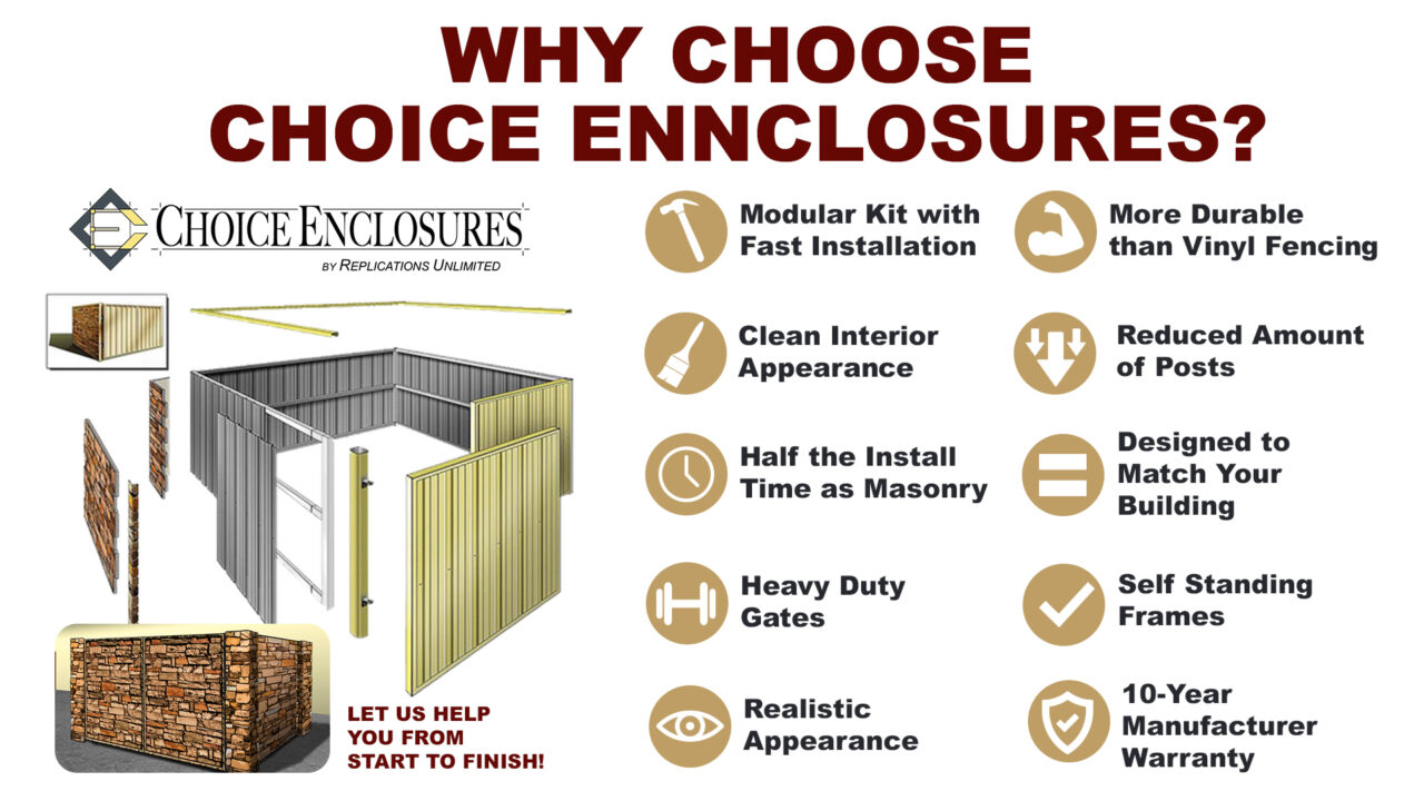 Dumpster Enclosures - URESTONE Panels