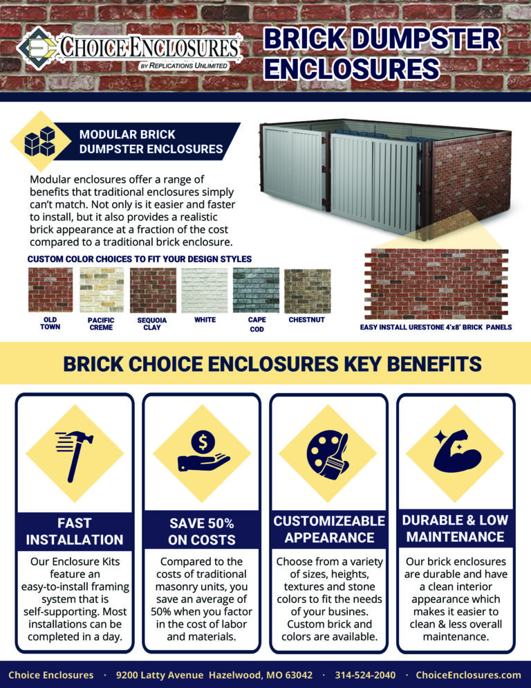 Dumpster Enclosures - URESTONE Panels