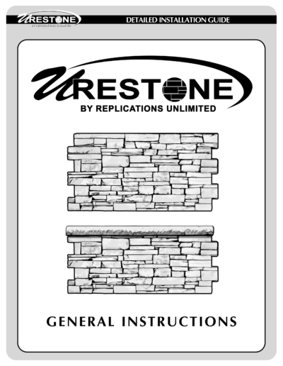 General Instructions - URESTONE Panels